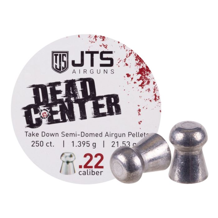 JTS Dead Center Heavy Semi Domed Pellets [.22][21.53gr][250 Tin]